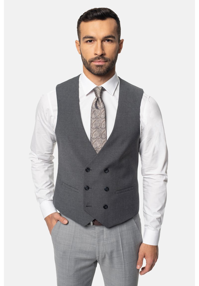 Recman ZONZA SF SZ - Kamizelka garniturowa - grey/szary - Zalando.pl