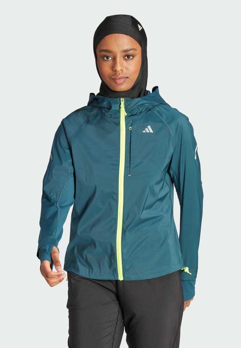 adidas Performance FAST - Winter jacket - arctic night/turquoise ...