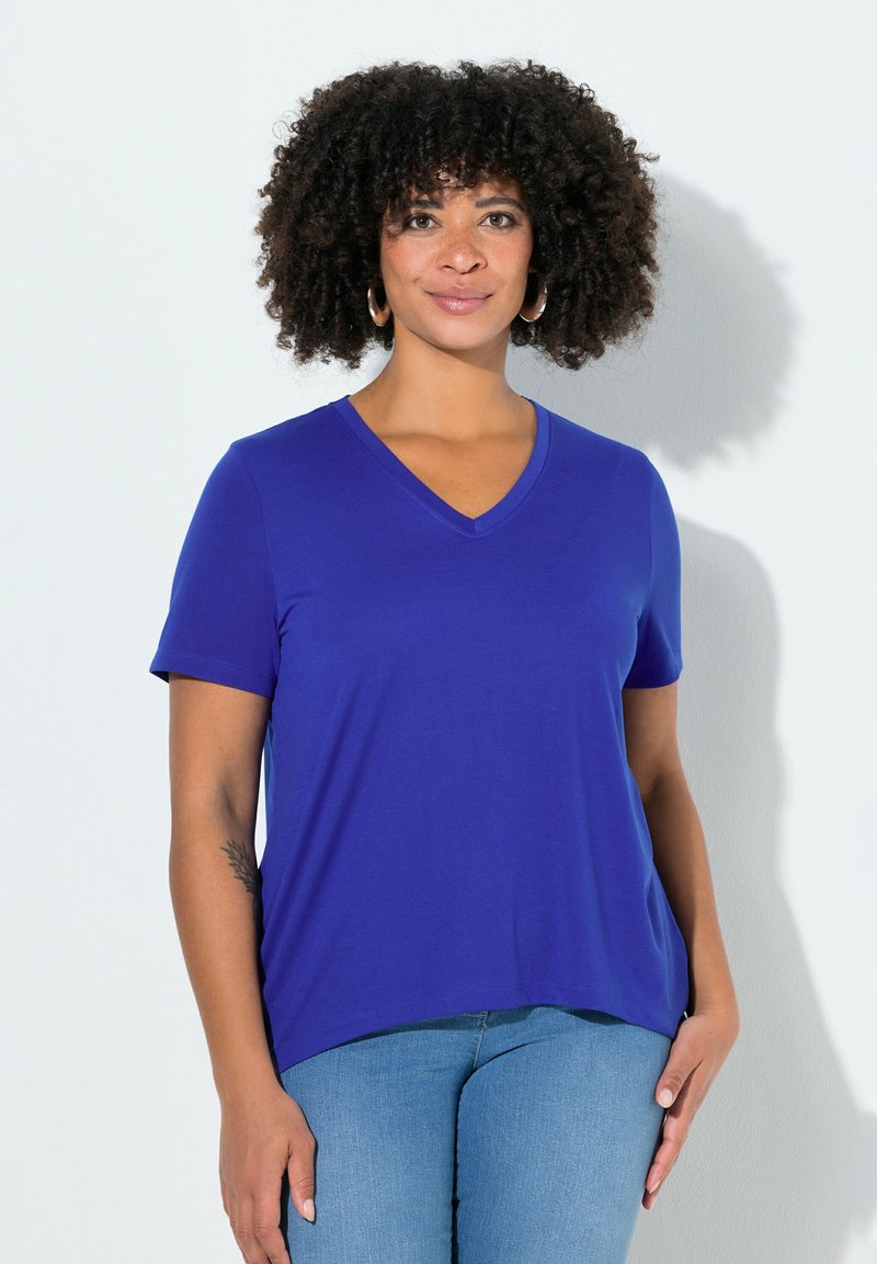 Angel of Style A-LINIE GERUNDETER SAUM - T-shirt basic - neon blue ...