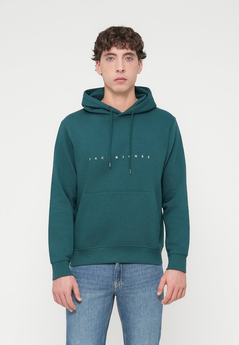 Jack & Jones JJESTAR HOOD NOOS - Hoodie - atlantic deep/teal - Zalando
