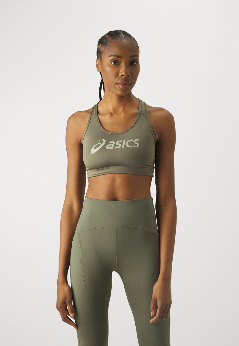 ASICS CORE LOGO BRA - Sport-bh met medium support - mantle green/olive ...