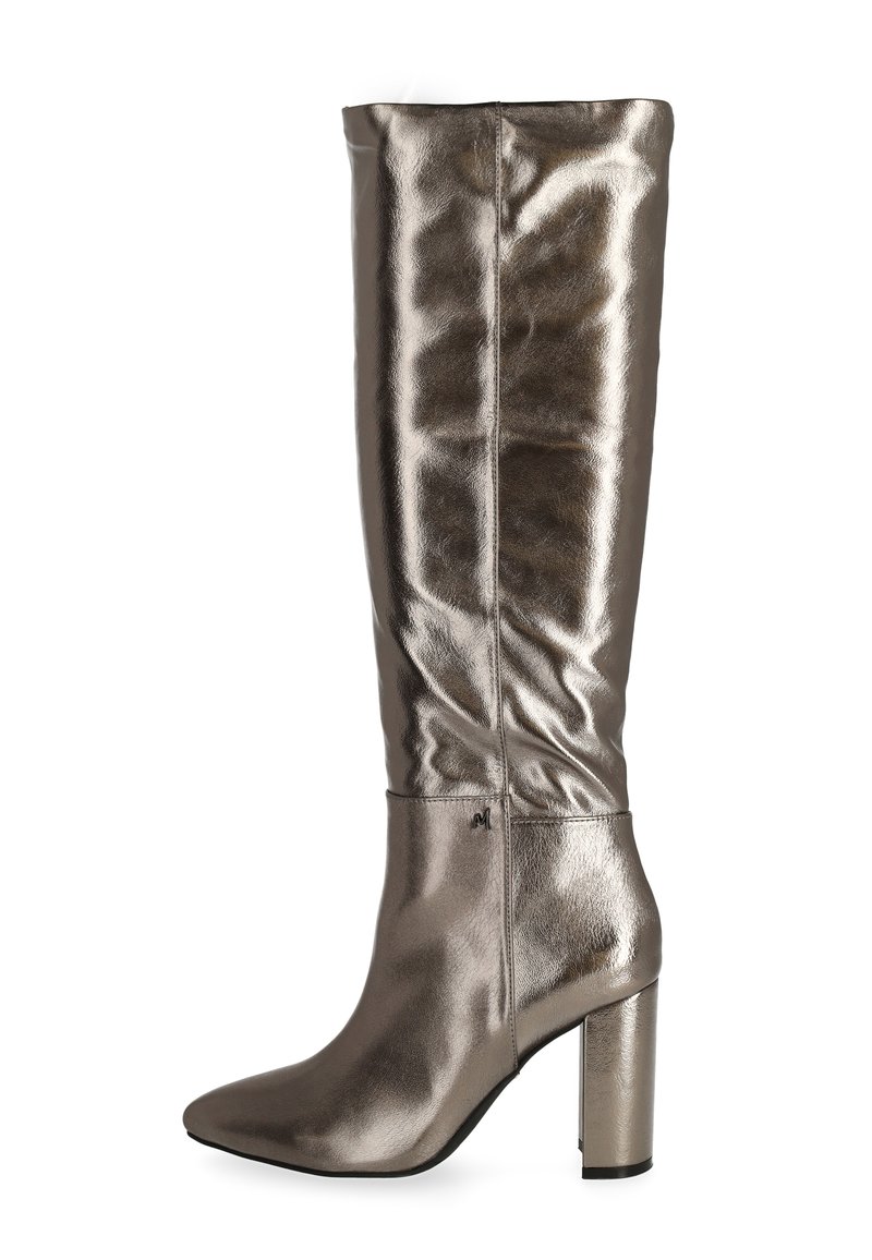 Mexx KRYSTAL - High heeled boots - gun metal/tan - Zalando