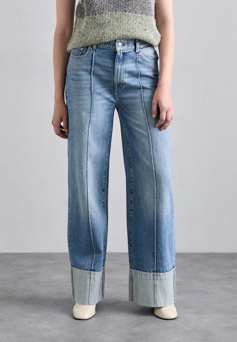 DL1961 HEPBURN WIDE LEG HIGH RISE VINTAGE - Jeans Relaxed Fit ...