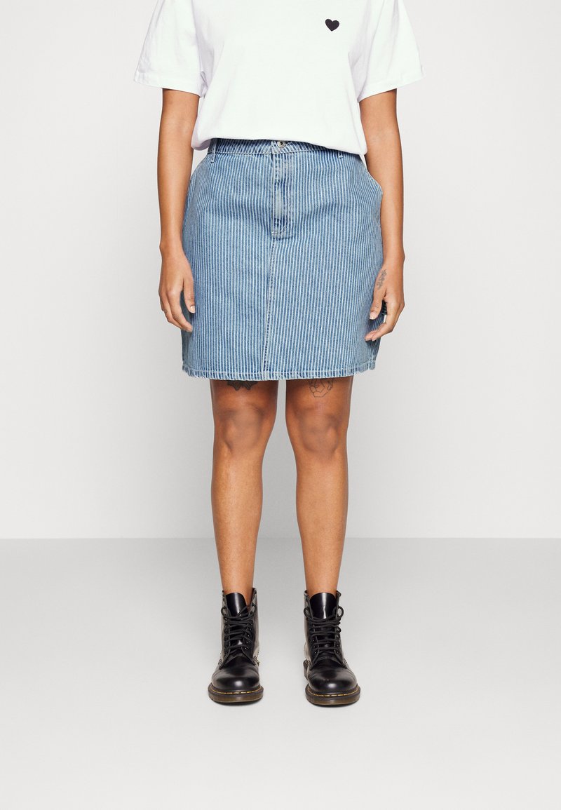 Cotton On Curve CURVE MINI SKIRT - Minijupe - blue/denim bleu - ZALANDO.FR