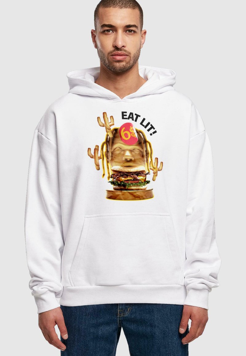 Upscale by Mister Tee EAT LIT - Kapuzenpullover - white/weiß - Zalando.de