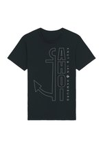 F4NT4STIC AHOI ANKER OUTLINES KNUT JAN HAMBURG - T-Shirt print - schwarz - Zalando.de