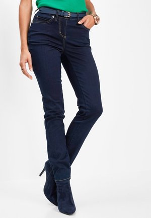 bonprix Jean slim - dark-blue denim/denim bleu foncé - ZALANDO.FR