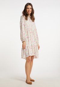 usha USHA QISHA - Freizeitkleid - weiss mehrfarbig/mehrfarbig - Zalando.de