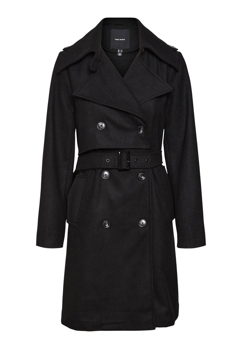 Vero Moda VMJANET SHORT BAT COAT - Classic coat - black - Zalando.ie