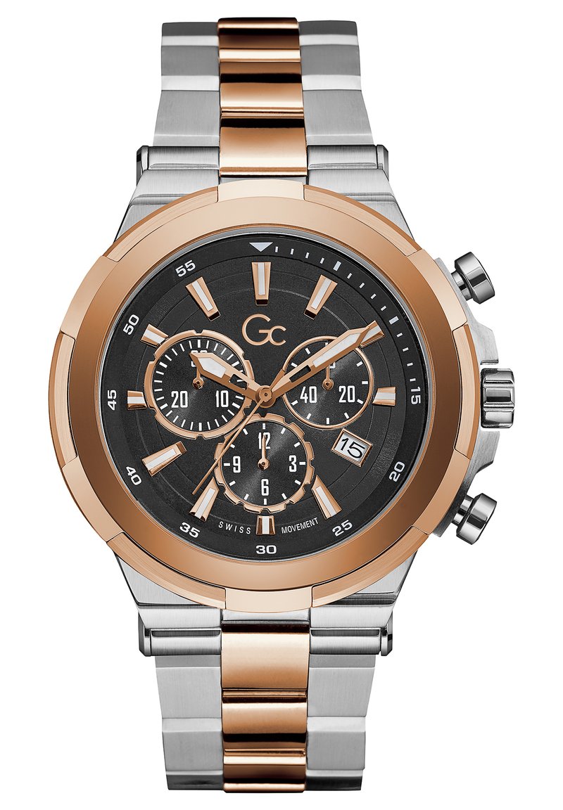 Gc Watches GC STRUCTURA - Montre à aiguilles - silver-coloured/rose ...