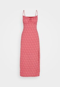 Hollister Co. BARE RUCHED BUST CUP MIDI - Freizeitkleid - red/bordeaux ...