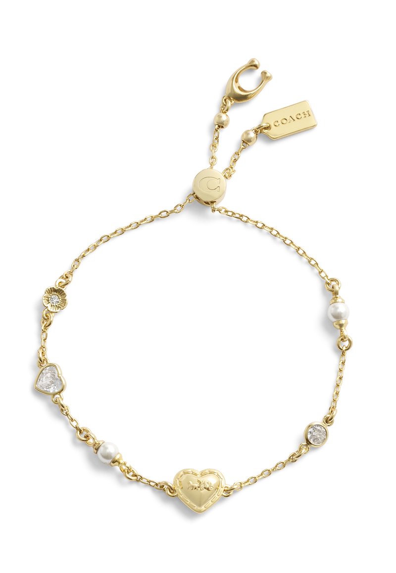 COACH SIGNATURE HORSE CARRIAGE SLIDER - Armband - natural/lichtgrijs ...