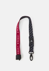 Jordan PREMIUM LANYARD REVERSIBLE UNISEX - Nøgleringe - black/cardinal ...