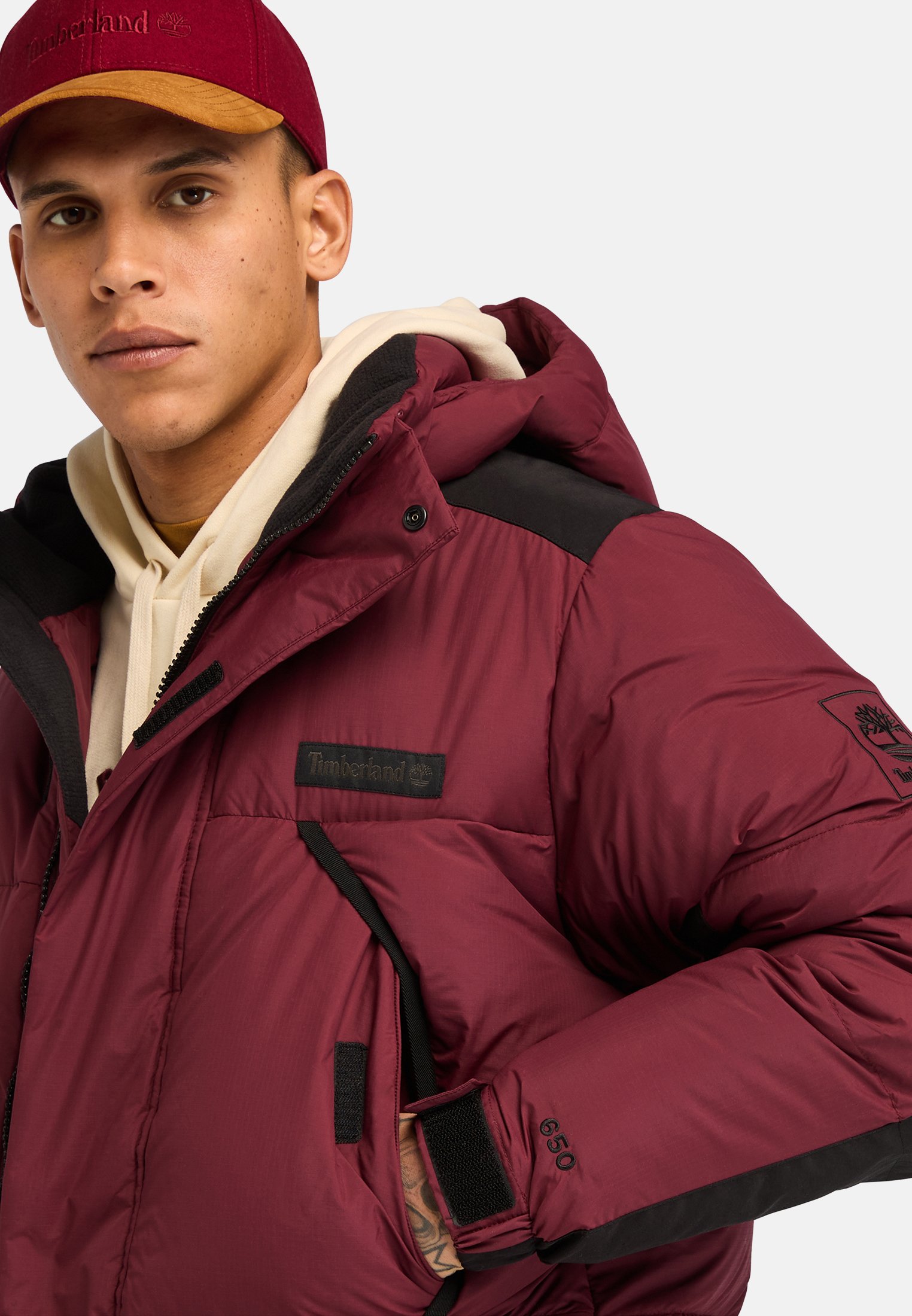 Timberland DURABLE WATER REPELLENT Daunenjacke tawny port rot Zalando.at