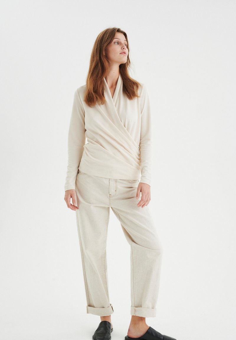 InWear ALANOIW WRAP - Long sleeved top - french ngt/camel - Zalando.ie