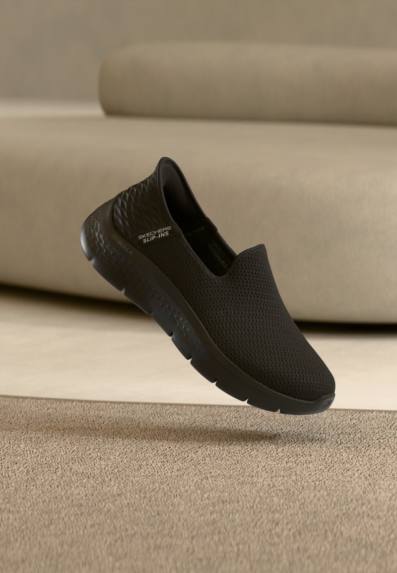 Skechers Wide Fit GO WALK FLEX - Slipper - black/schwarz - Zalando