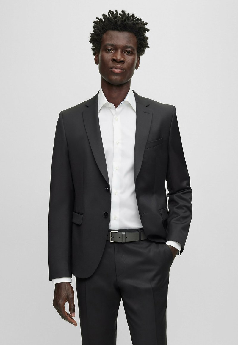 BOSS SCOTT-CUT SZ35 - Belt business - dark grey one/dark grey - Zalando ...