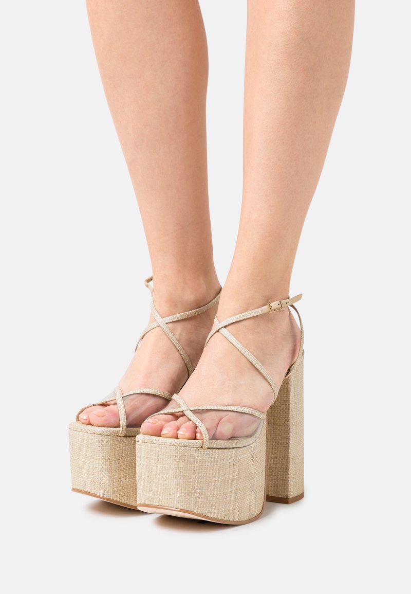Cult Gaia SOFIE PLATFORM - Sandalen met hoge hak - natural/nude - Zalando.nl