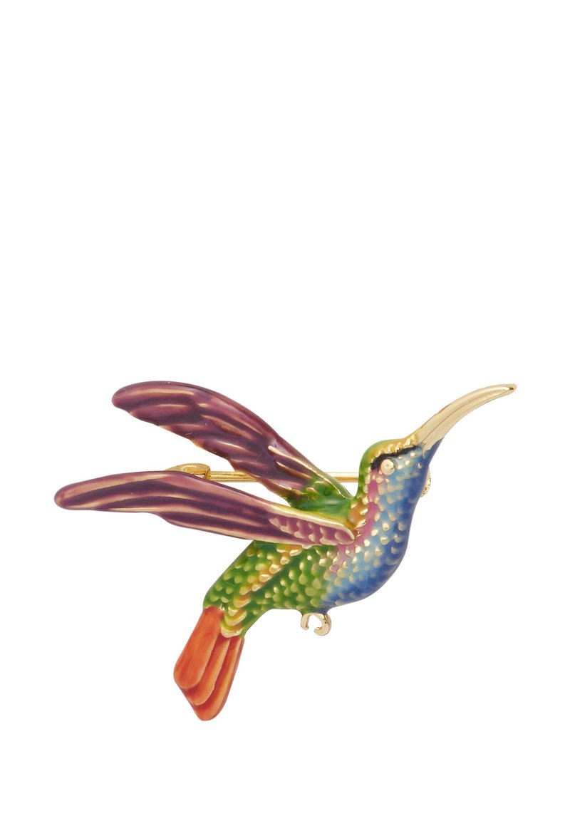 FABLE ENGLAND HUMMINGBIRD - Brooch - multi/green - Zalando.ie