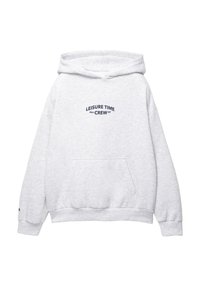 PULL&BEAR LEBURE TIME - Hoodie - light grey/lichtgrijs - Zalando.be