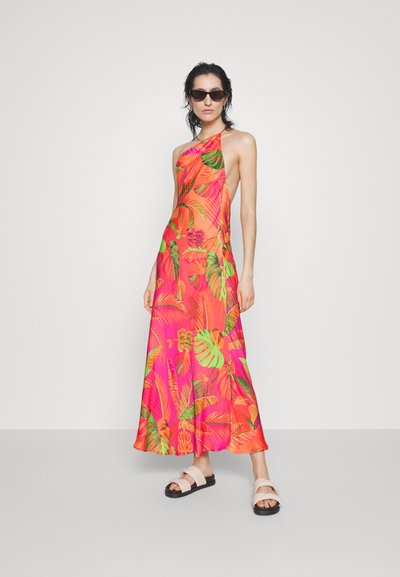 Farm Rio ONE SHOULDER DRESS - Robe longue - ombre forest multicolor ...