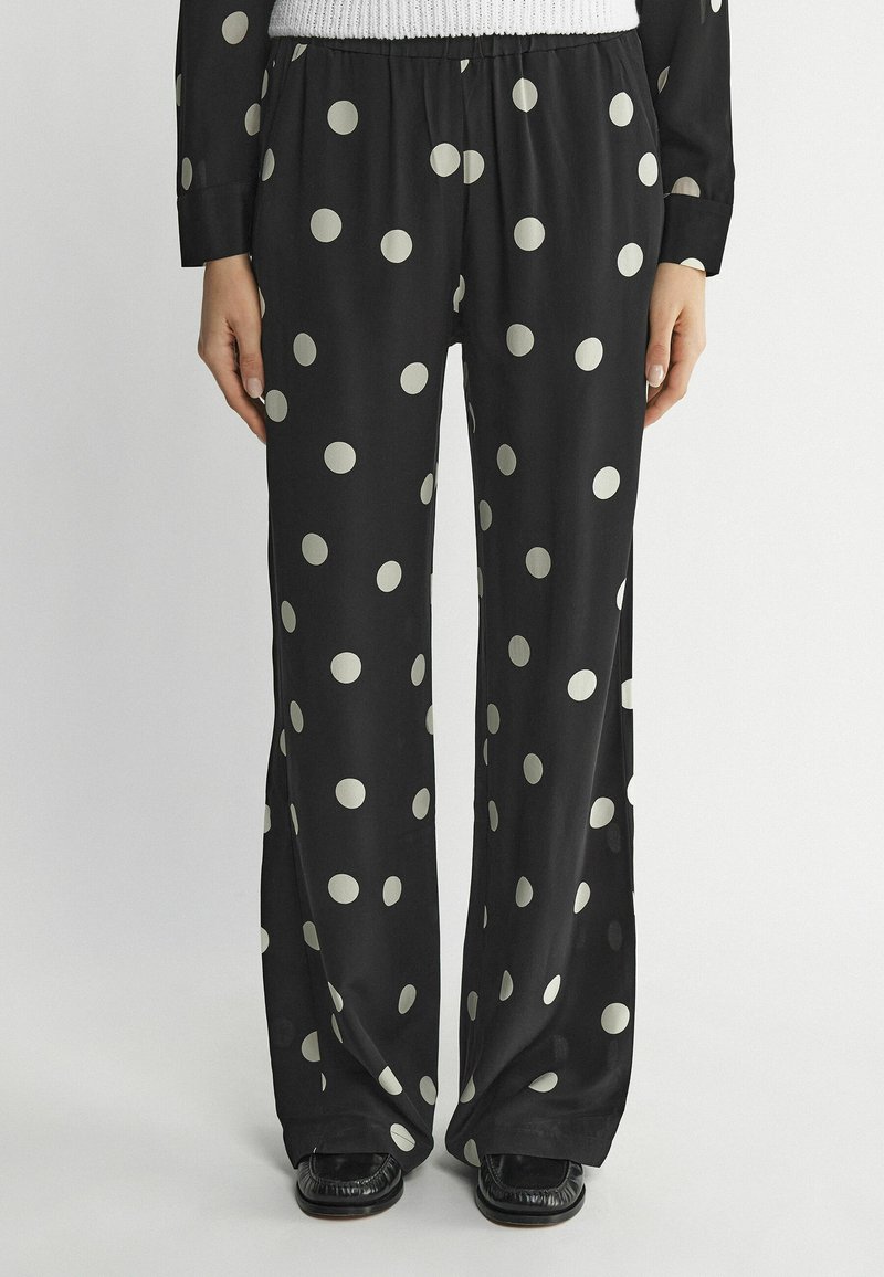 Falconeri Stoffhose - schwarz butter polka dot on black ground ...