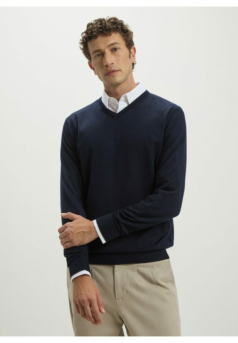 Calliope SCOLLO V - Maglione - blu/blu scuro - Zalando.it