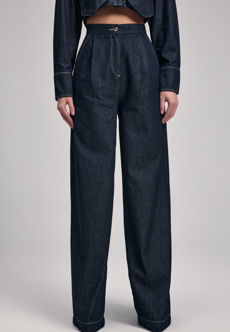 adL WIDE LEG - Relaxed fit jeans - navy blue/dark blue - Zalando