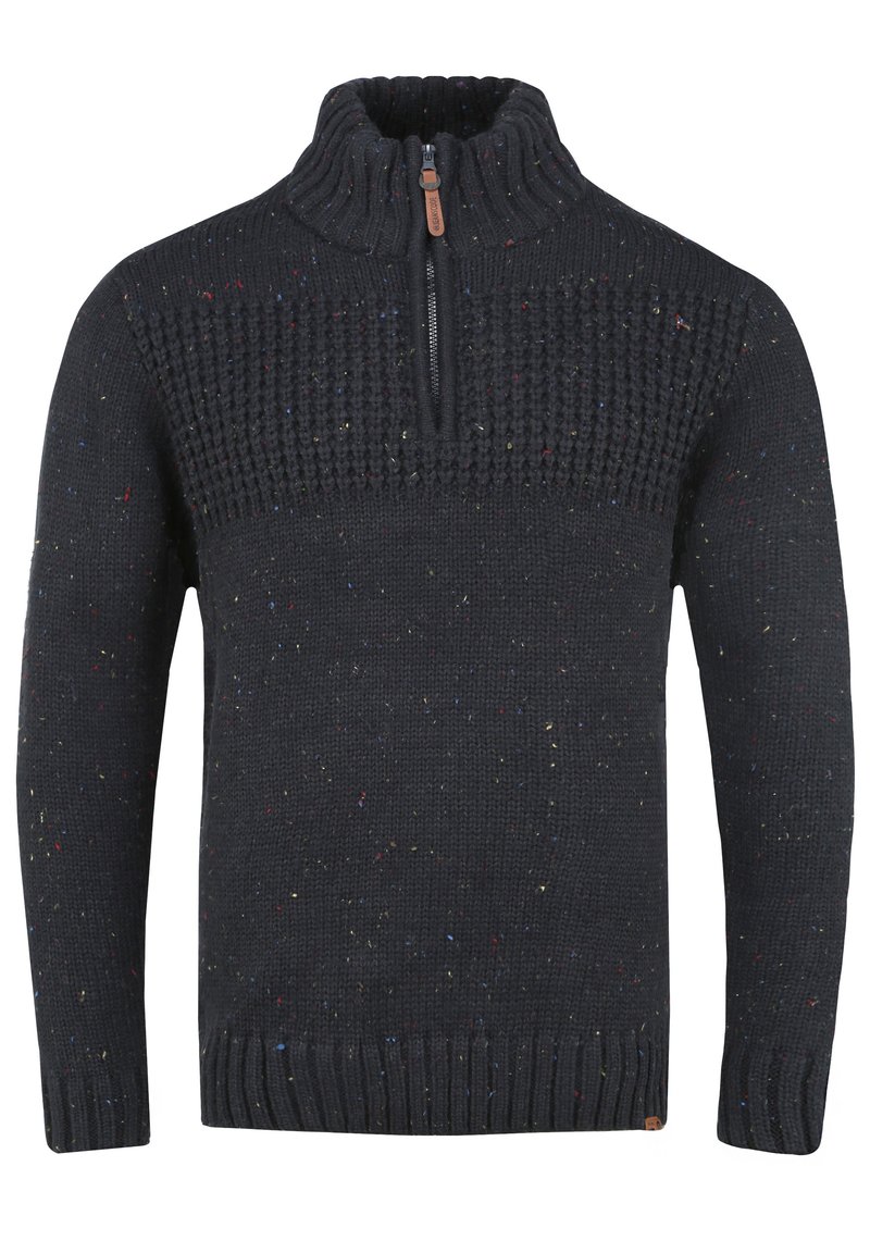 INDICODE JEANS IDOSLO - Stickad tröja - navy/mörkblåmelerad - Zalando.se