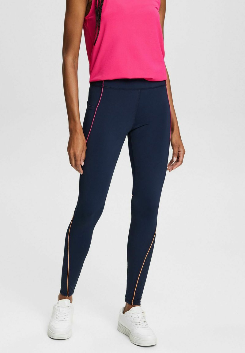 Esprit Sports HIGH WAIST - Leggings - navy/dark blue - Zalando.ie