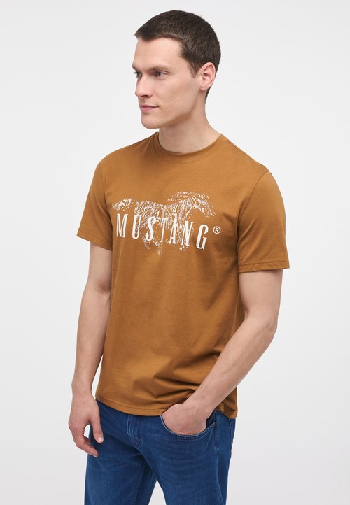 Mustang Triko s potiskem - grau/šedá - Zalando.cz