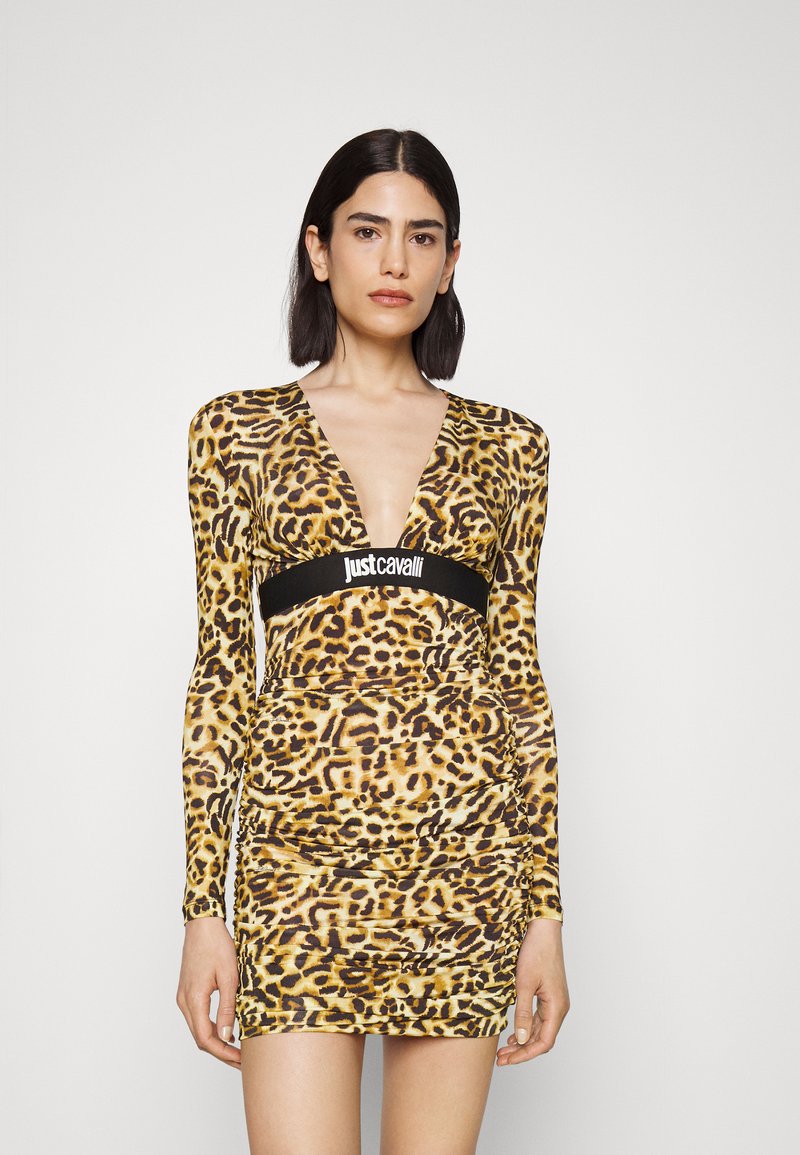 Just Cavalli Robe en jersey - beige - ZALANDO.FR