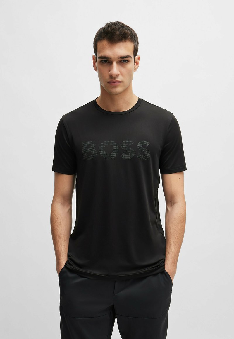 BOSS ACTIVE - T-Shirt print - black one/schwarz - Zalando.de