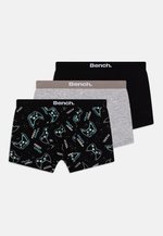 Bench BOXER GAME ALL DAY 3 PACK - Pants - mottled light grey/black ...