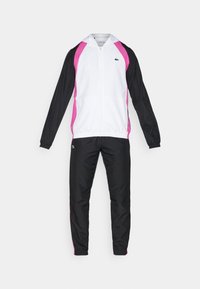 Lacoste Sport TRACKSUIT SET - Tuta - white/malva/black/bianco - Zalando.it