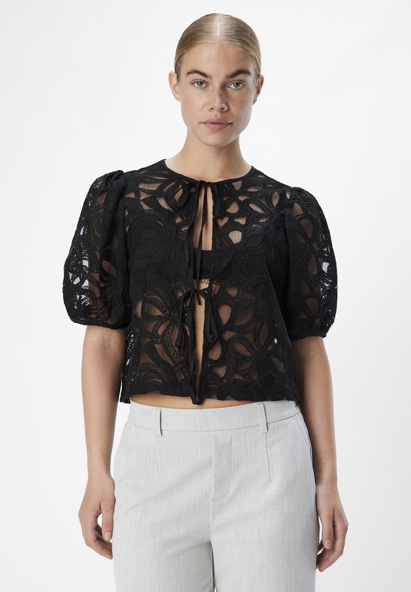 Object OBJROSE - Bluse - black/svart - Zalando.no