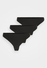 Weekday MAYA EDGELESS THONG 3 PACK - G-strenge - black/sort - Zalando.dk