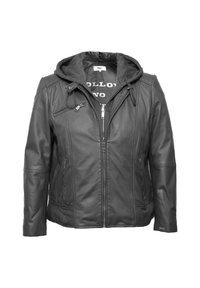 Maze Leather jacket - anthra/anthracite - Zalando