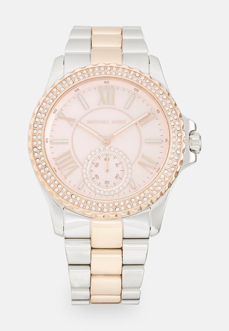 Michael Kors WATCH EVEREST - Klocka - silver-coloured/rose gold ...