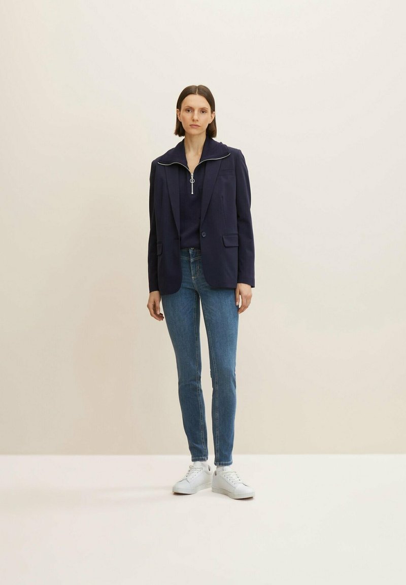 TOM TAILOR ALEXA - Jeans Skinny Fit - clean mid stone blue denim/blue ...