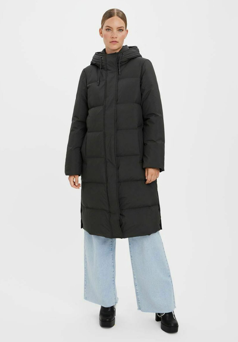 Vero Moda VMERICAHOLLY LONG JACKET - Dunkappa / -rock - peat/mörkgrön ...