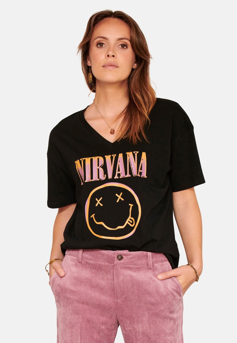MKT Studio TYANNA NIRVANA - T-shirt imprimé - noir - ZALANDO.FR