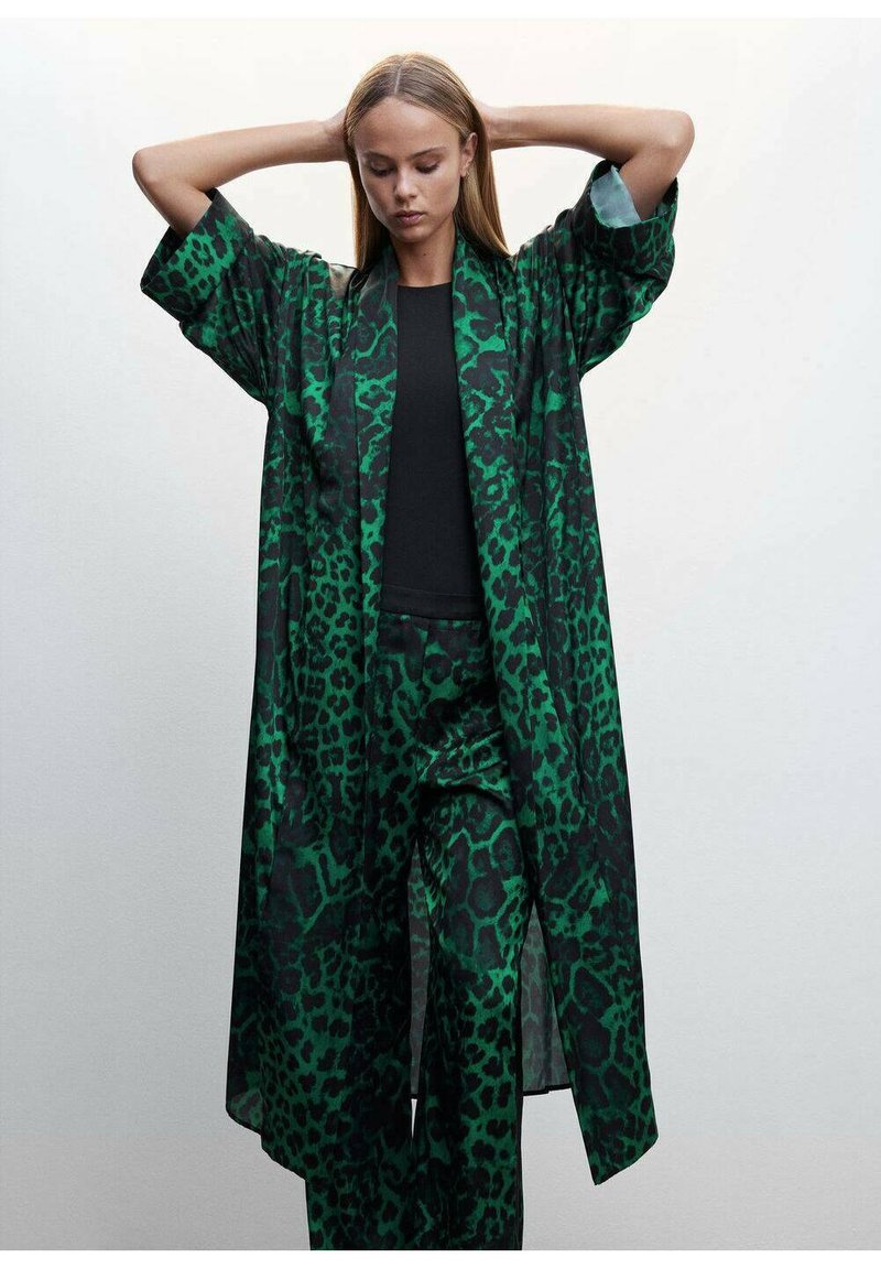 Mango LEOPARD-A - Summer jacket - groen/mottled green - Zalando.de