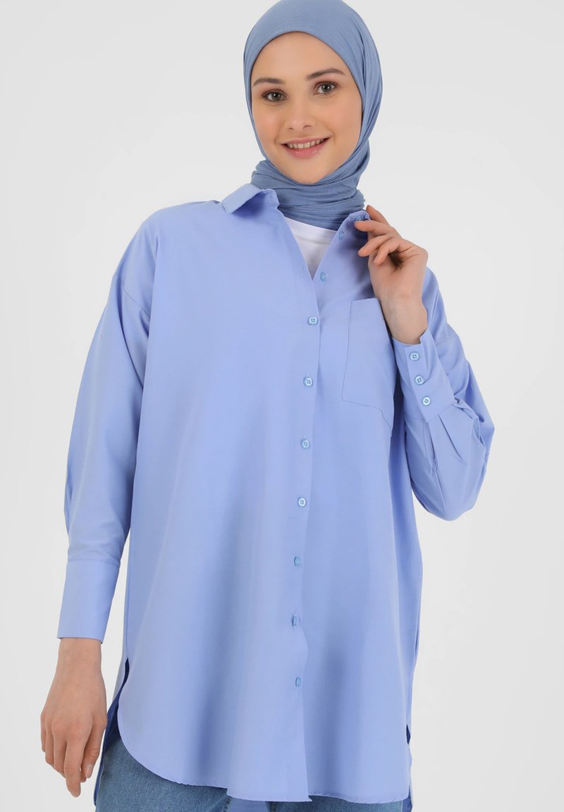 Modanisa REFKA BASIC - Hemdbluse - blue/blau - Zalando.de