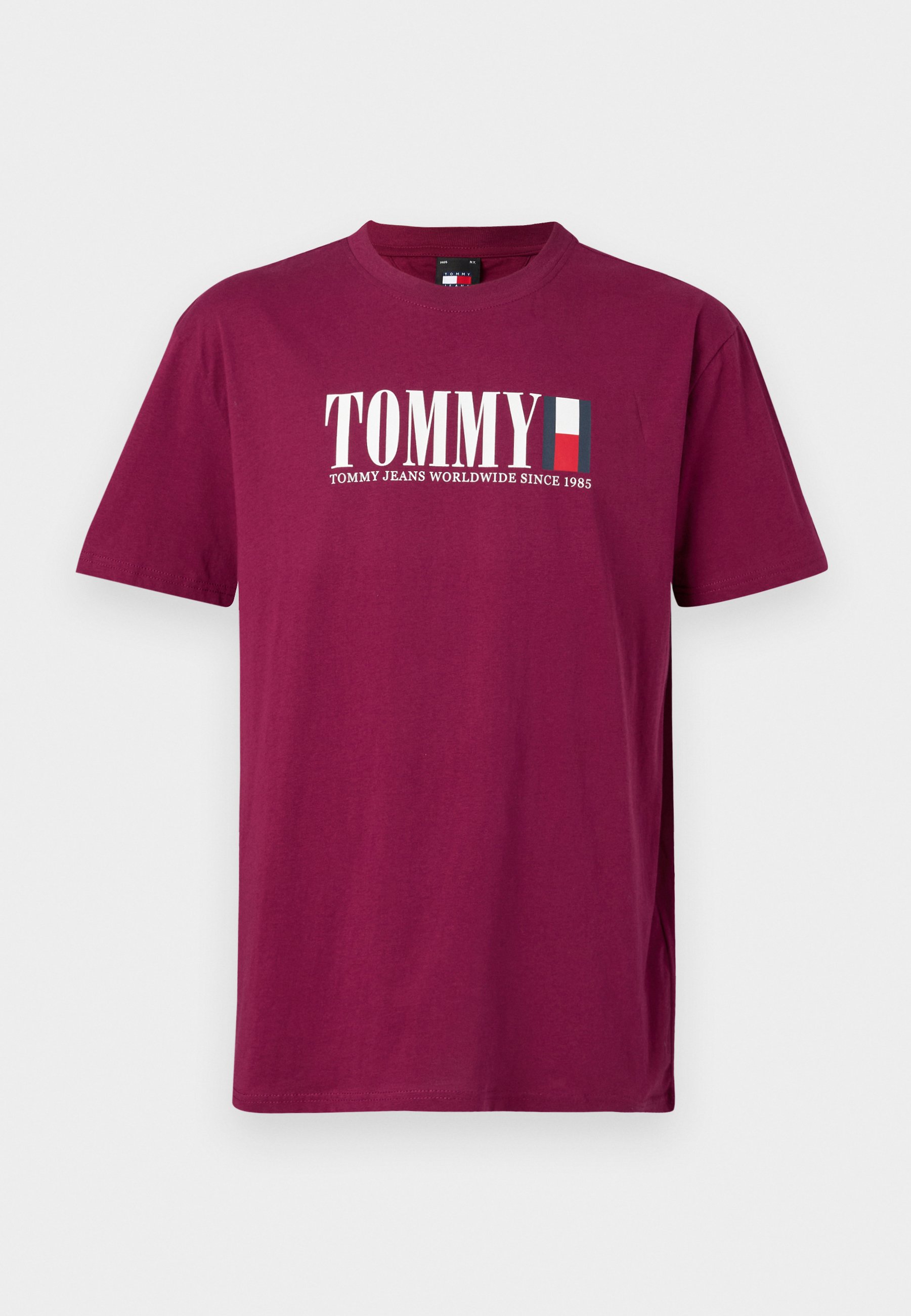 Tommy Jeans T Shirt print valley grape bordeaux Zalando