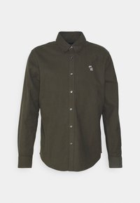 Abercrombie & Fitch ICON EASY COLORS - Košeľa - olive solid/olivová ...