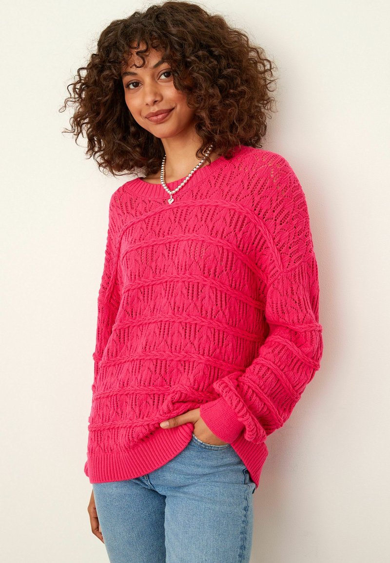 Next Strickpullover - bright pink/pink - Zalando.de