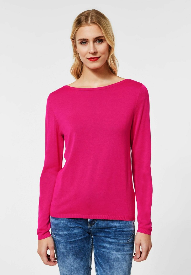 Street One IN UNIFARBE - Strickpullover - pink - Zalando.de