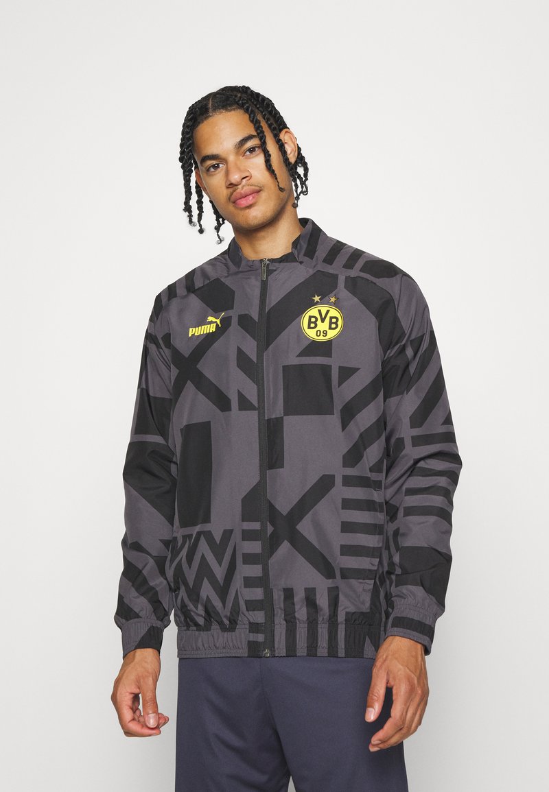Puma BVB BORUSSIA DORTMUND PREMATCH JACKET - Training jacket - black ...