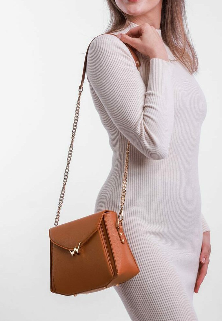 VUCH BRYNA MINI CAMEL - Cross body bag - brown - Zalando